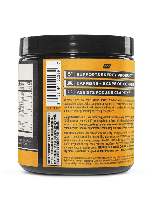 Alpha Brain Pre-Workout - Tiger's Blood | Powerful.ie